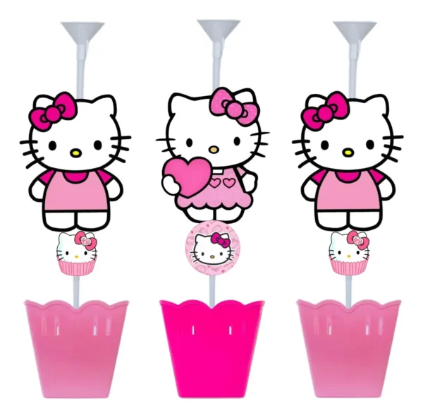10 Centro De Mesa Festa Tema Hello Kitty – Kindim
